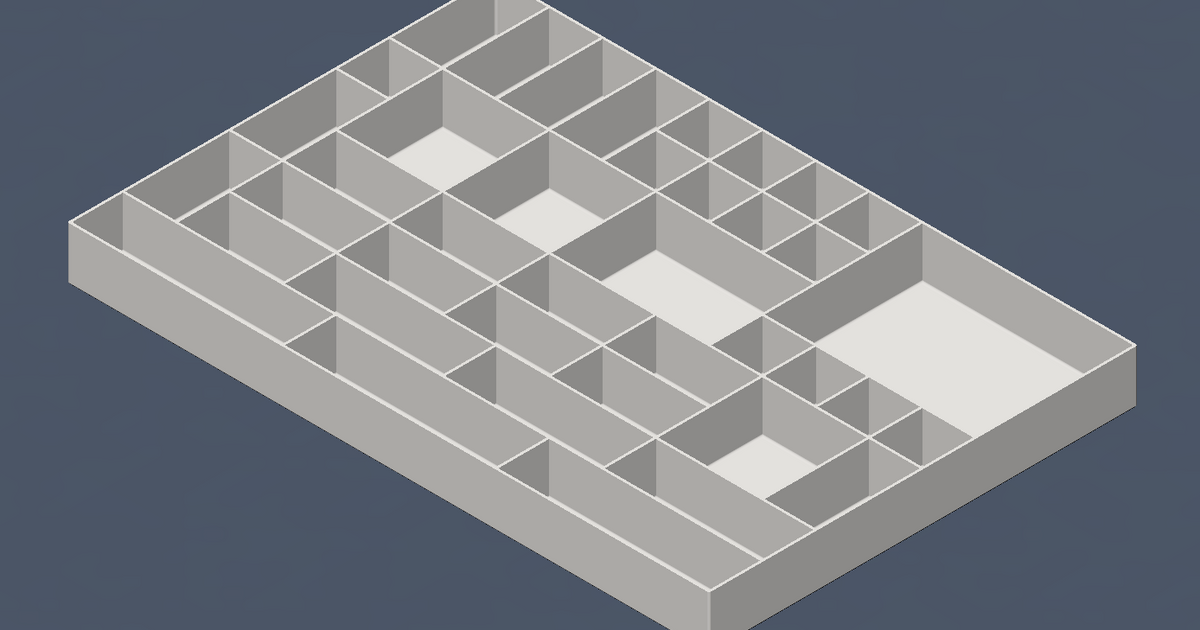 drawer/sorting tray 300x200x25mm by jattie | Download free STL model | Printables.com