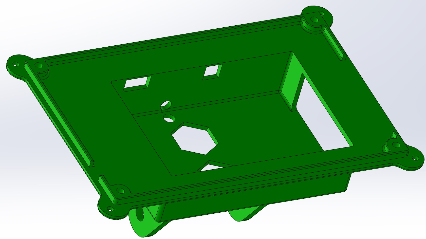 Pi4b-7 inch touch screen case by echt | Download free STL model ...