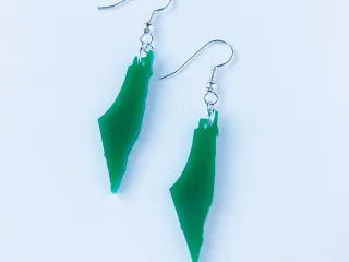 Mini Palestine Map Earring by Jaddy13 | Download free STL model ...