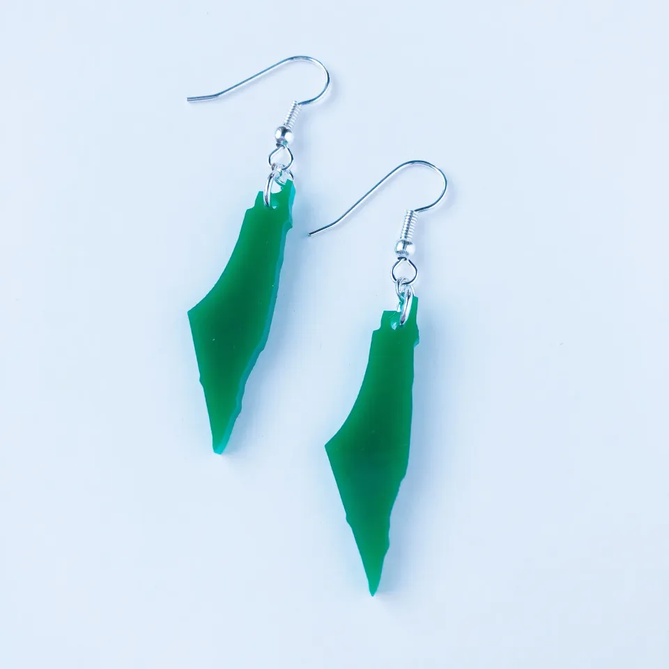 Mini Palestine Map Earring by Jaddy13 | Download free STL model ...