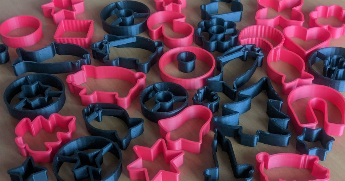 Christmas Cookie Cutters Openscad By Oto Download Free Stl Model