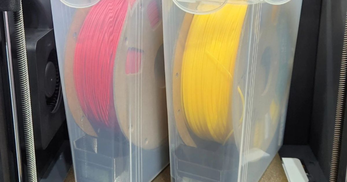 Air Tight Spool Holder w/ Hygrometer by JRK Prints | Download free STL ...