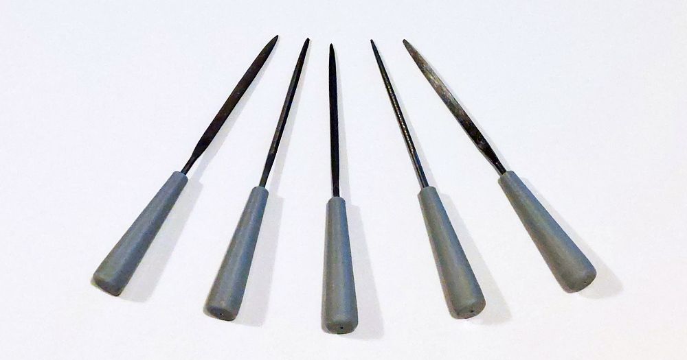 Hobby / Miniature File Handle for 3mm Round Tangs by SteveJohnsen ...