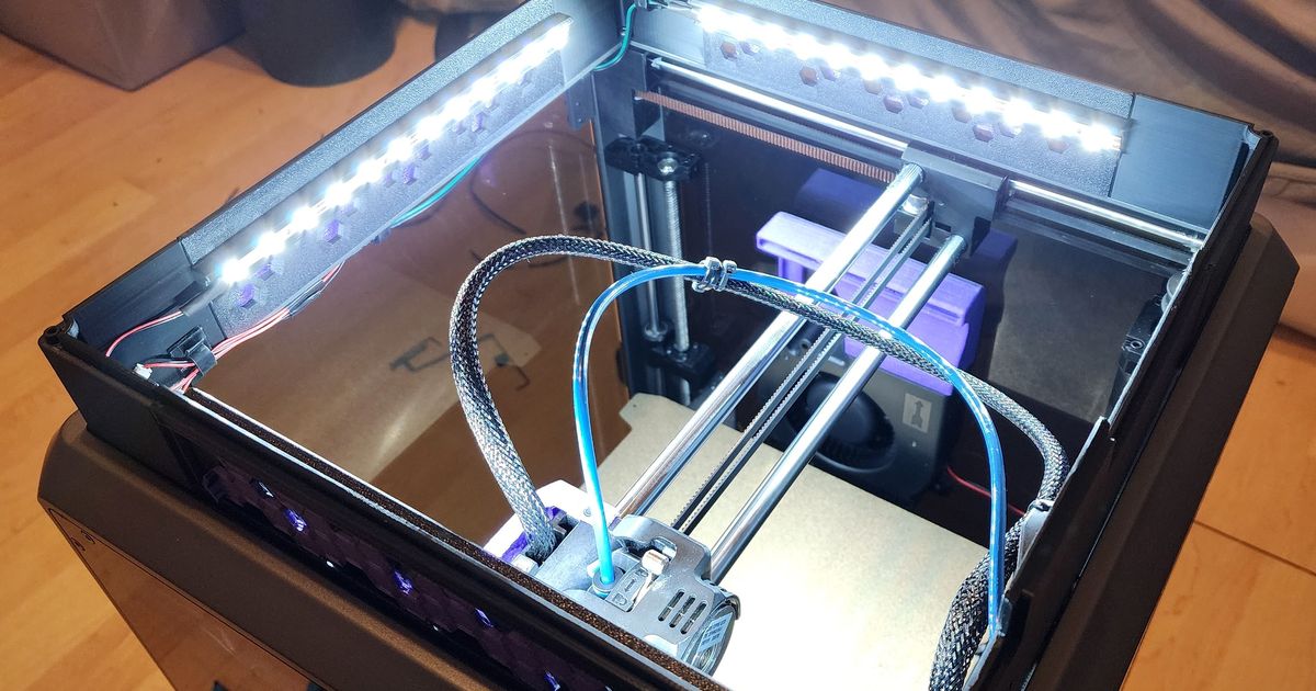 Creality K1 LED Light Strips Addon for Hexagon Accents Risers by Quang ...