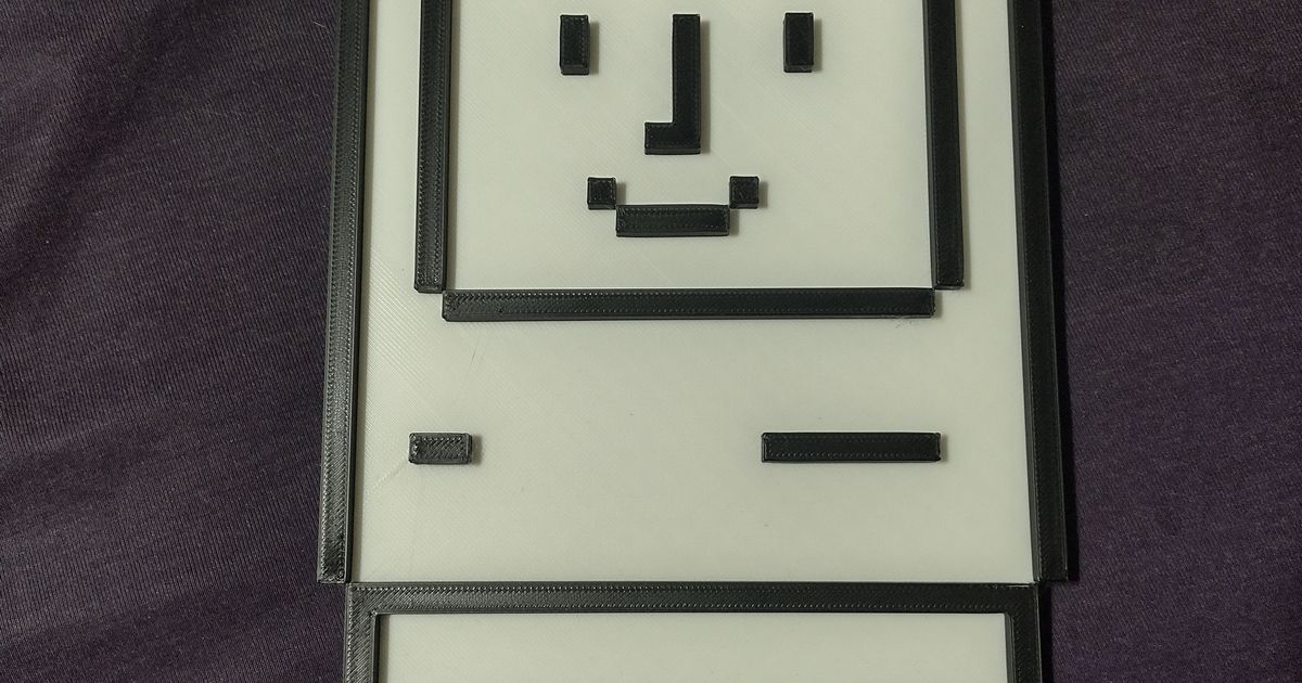 Happy Mac (Pixel Art) by GamerMechanic81 | Download free STL model ...