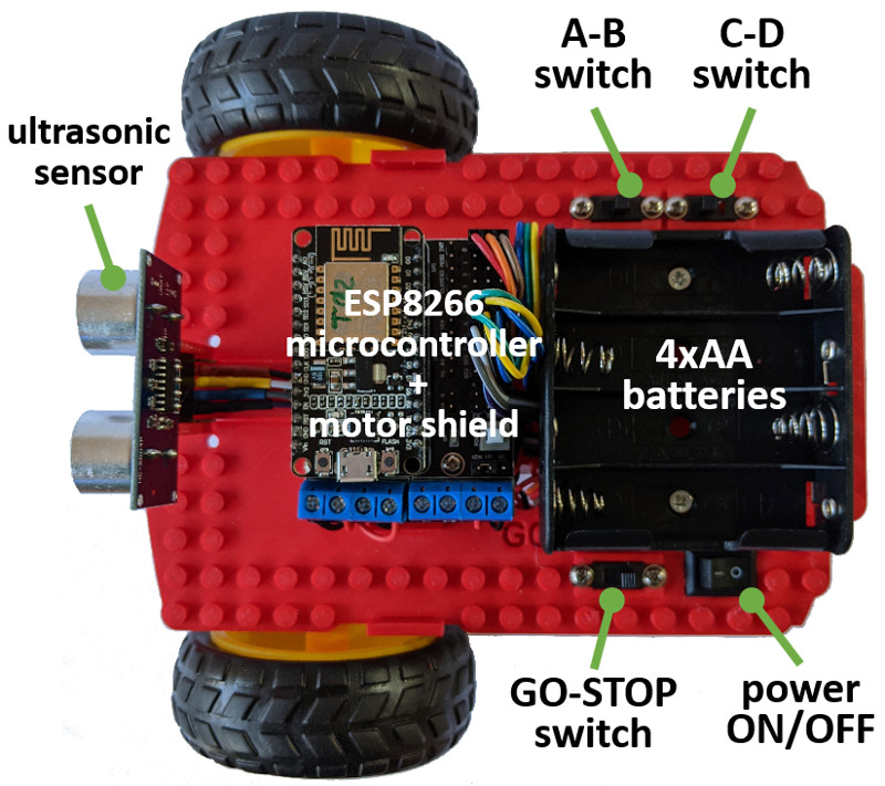 ESP8266 2WD Robot components by Geoff_B_UK | Download free STL model ...
