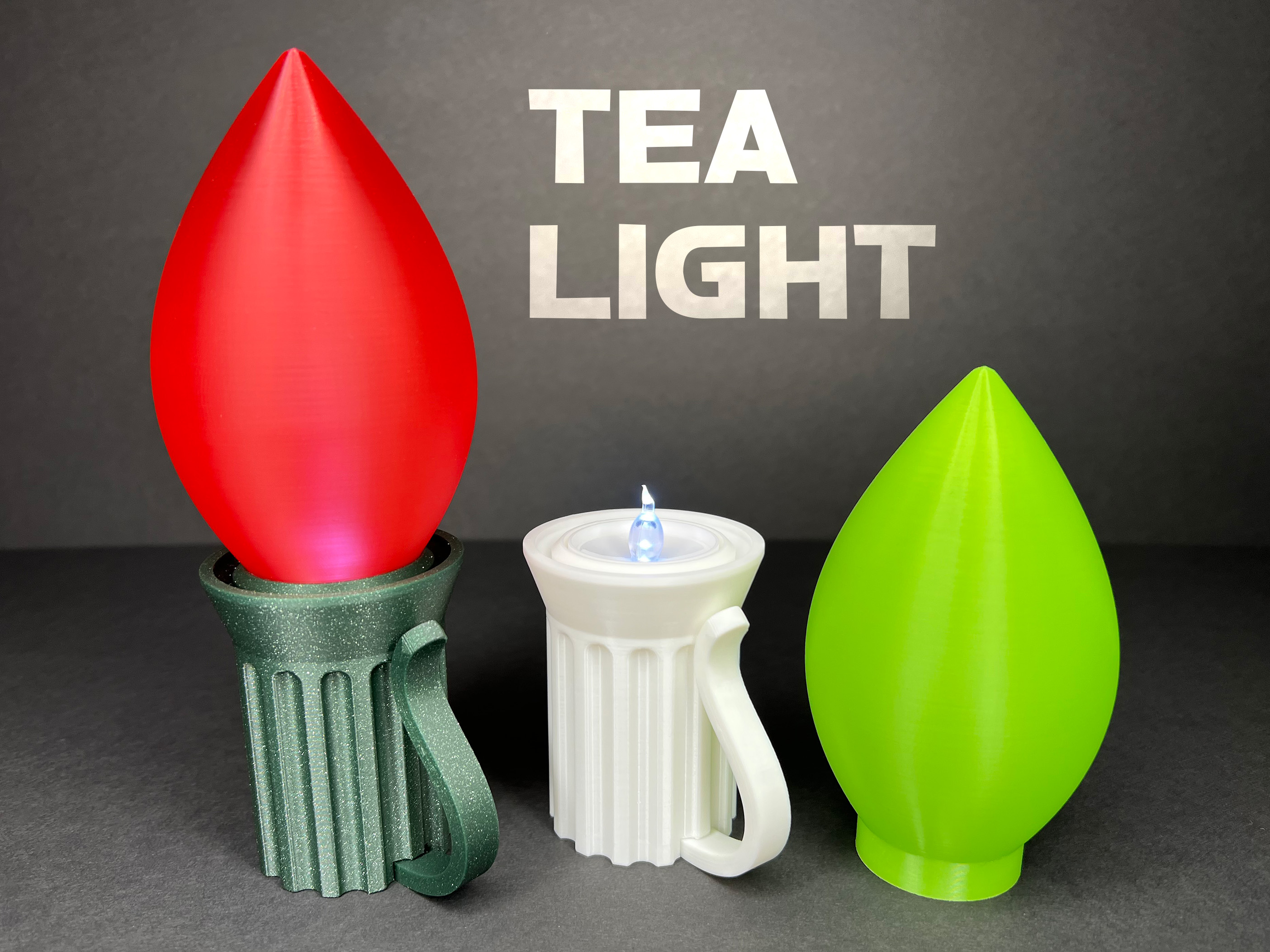 Christmas Tea Light Bulb by DesignCraft | Download free STL model ...
