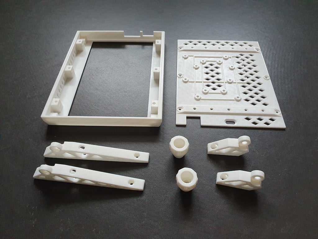 7 Zoll Display Frame and Stand by Plotter | Download free STL model ...