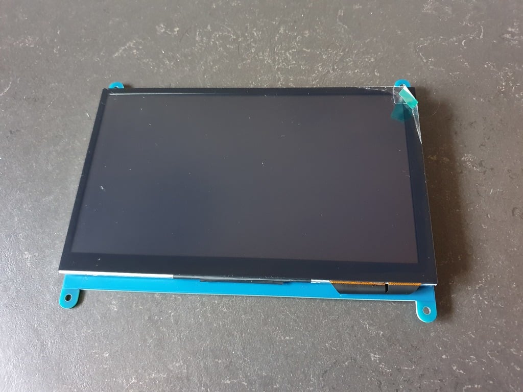 7 Zoll Display Frame and Stand by Plotter | Download free STL model ...