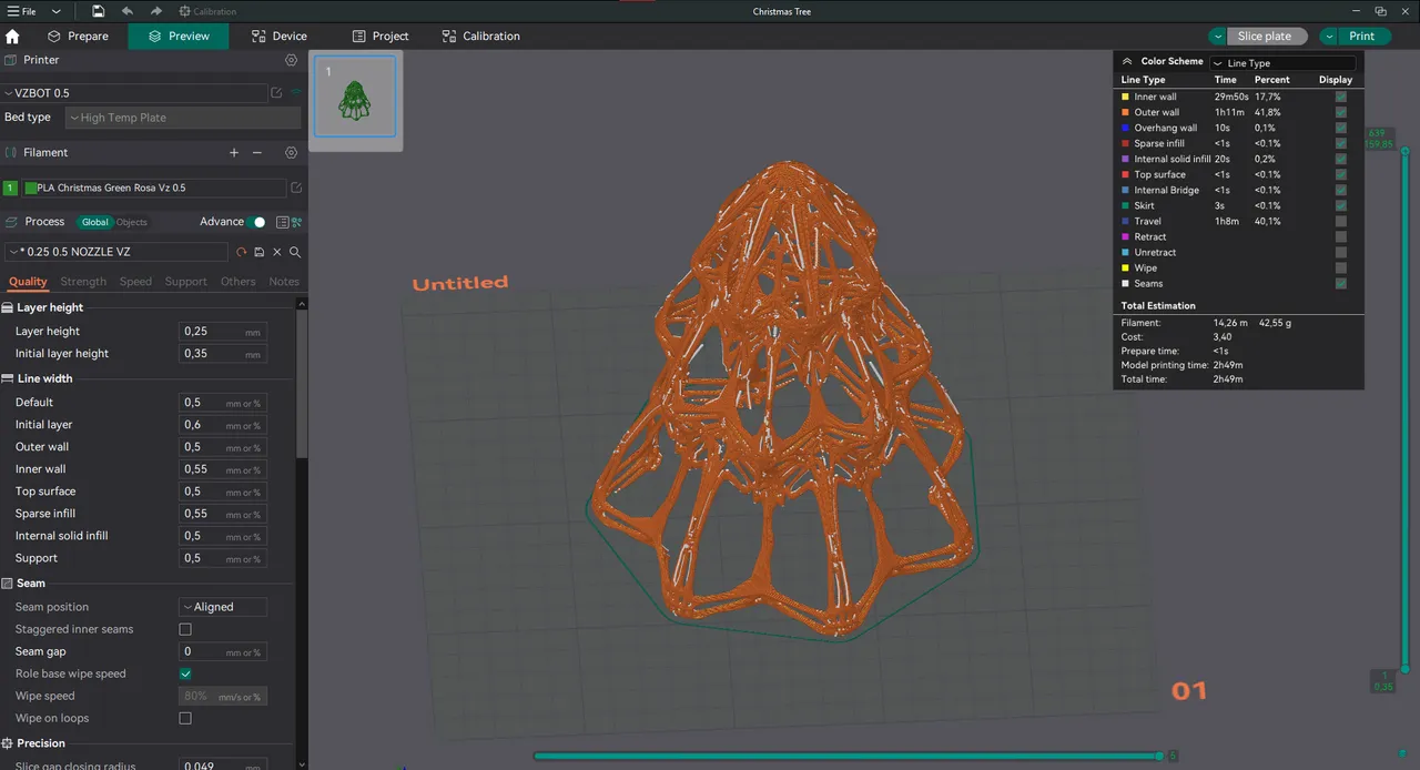 Voronoi Christmas Tree Easy To Print ^^ by Drak | Download free STL ...