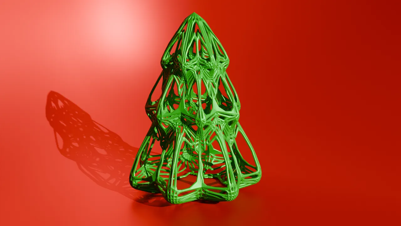 Voronoi Christmas Tree Easy To Print ^^ by Drak | Download free STL ...