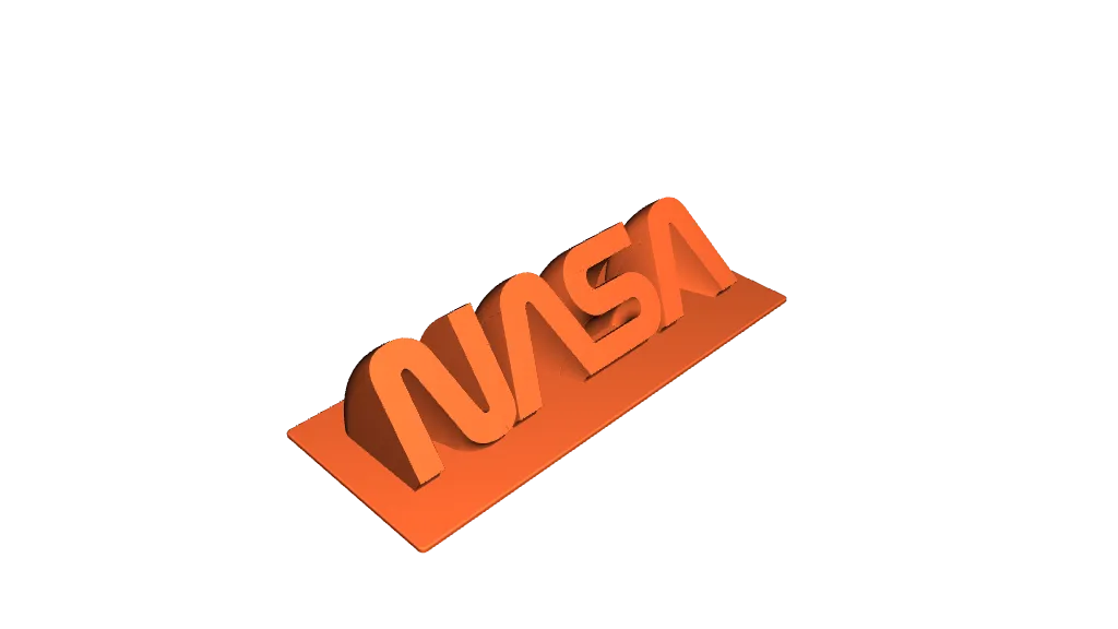 NASA logo base by MaxLeiria | Download free STL model | Printables.com