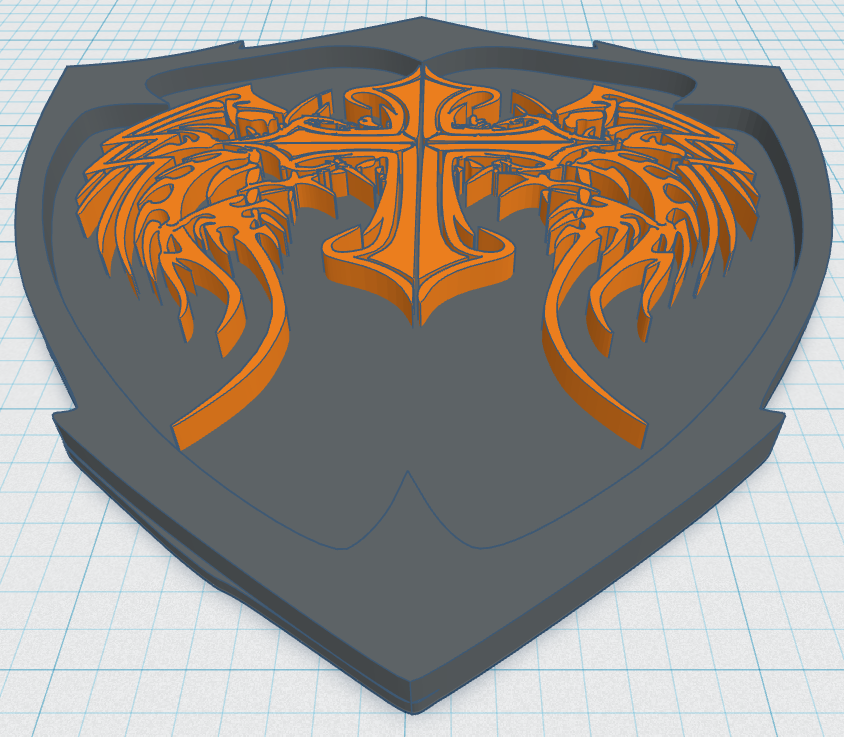 Winged Cross Coaster 3 by Peter Ennist | Download free STL model ...