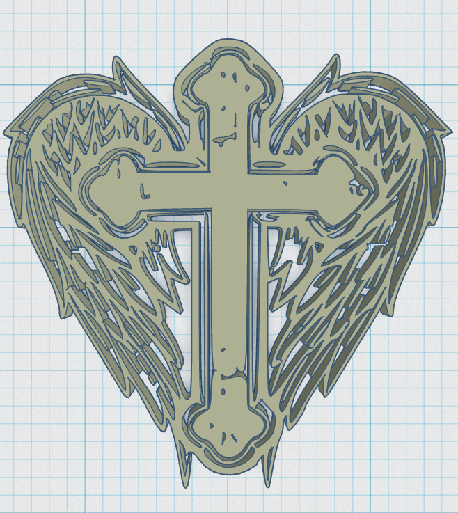 Winged Cross Coaster 5 by Peter Ennist | Download free STL model ...