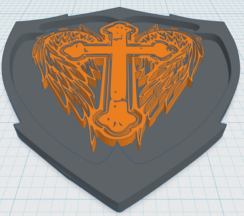 Winged Cross Coaster 5 by Peter Ennist | Download free STL model ...