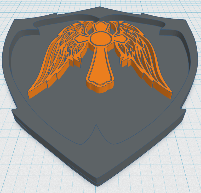 Winged Cross Coaster 8 by Peter Ennist | Download free STL model ...