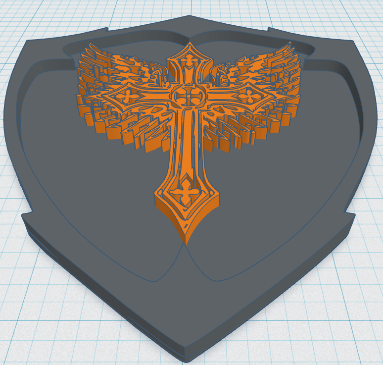 Winged Cross Coaster 12 by Peter Ennist | Download free STL model ...