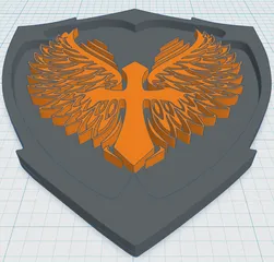 Winged Cross Coaster 21 by Peter Ennist | Download free STL model ...