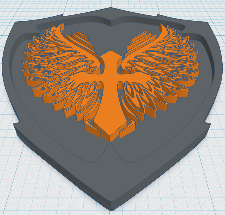 Winged Cross Coaster 14 by Peter Ennist | Download free STL model ...