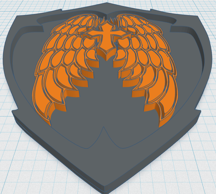 Winged Cross Coaster 16 by Peter Ennist | Download free STL model ...