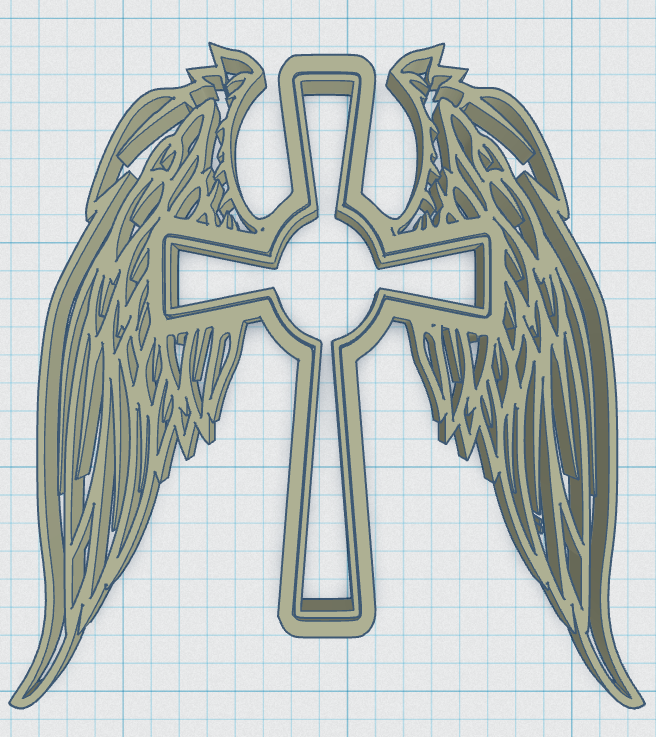 Winged Cross Coaster 18 by Peter Ennist | Download free STL model ...