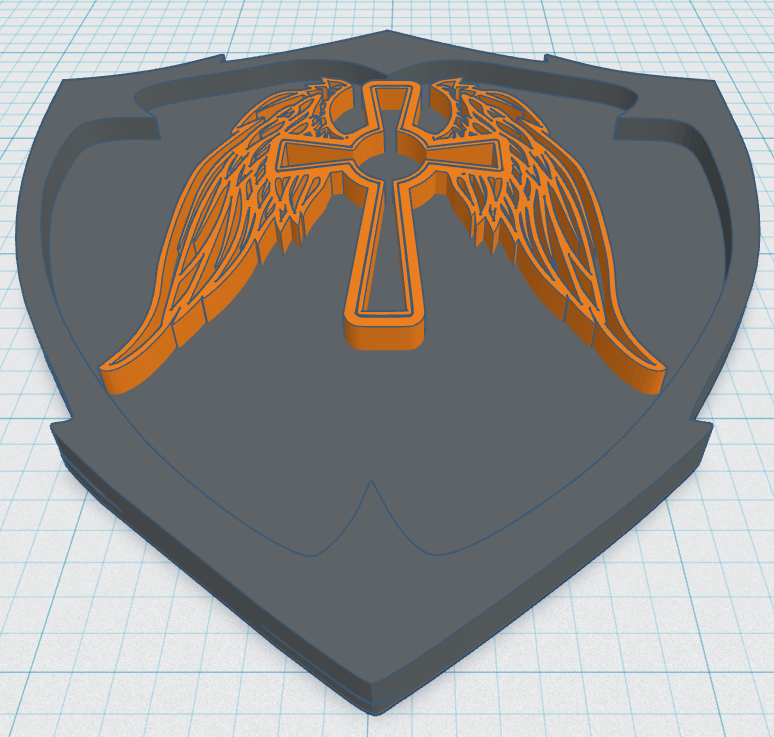 Winged Cross Coaster 18 by Peter Ennist | Download free STL model ...