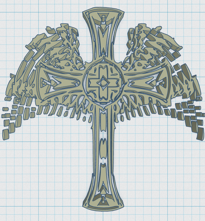 Winged Cross Coaster 19 by Peter Ennist | Download free STL model ...