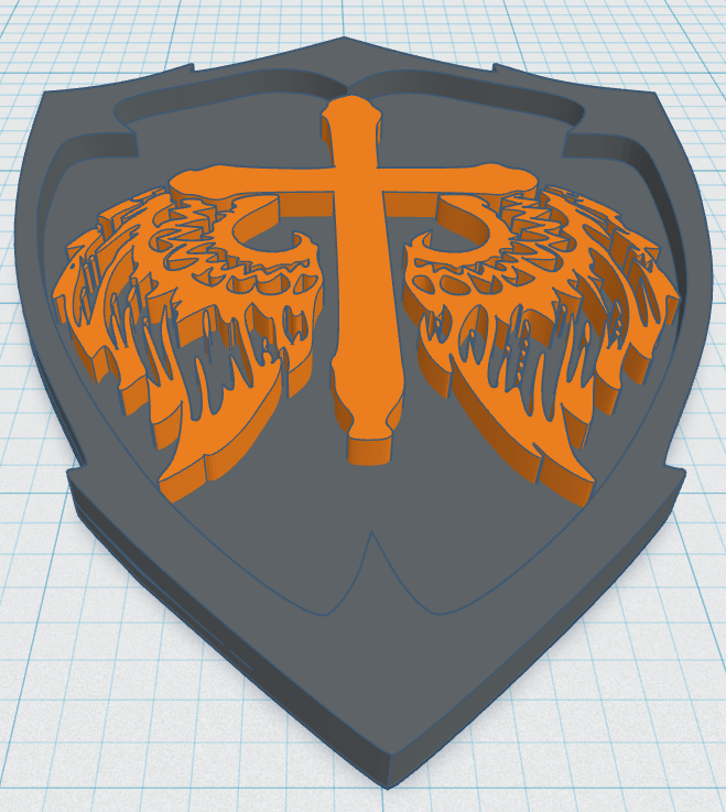 Winged Cross Coaster 22 by Peter Ennist | Download free STL model ...