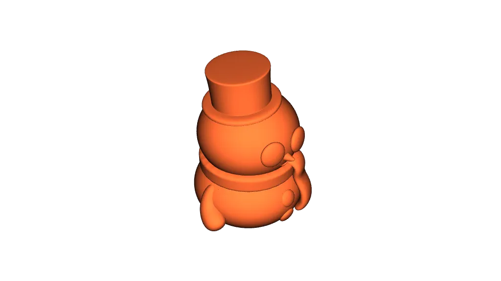 CUTE SNOWMAN by Lucía Castro | Download free STL model | Printables.com