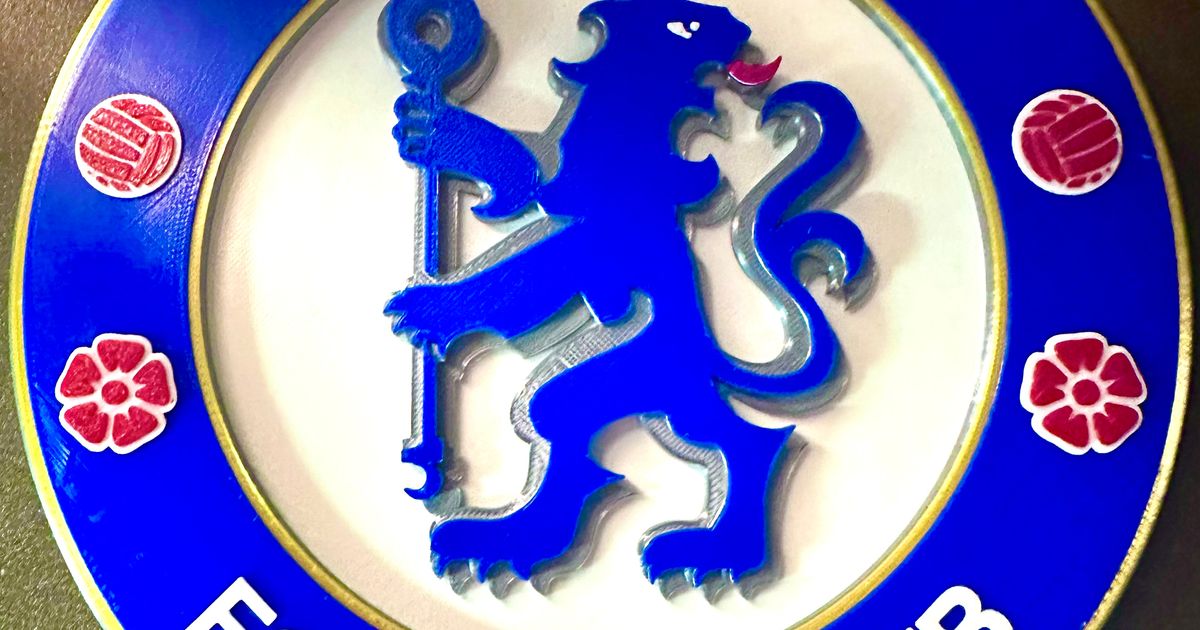 Chelsea FC Wall Plate by Orion3D Studios | Download free STL model ...