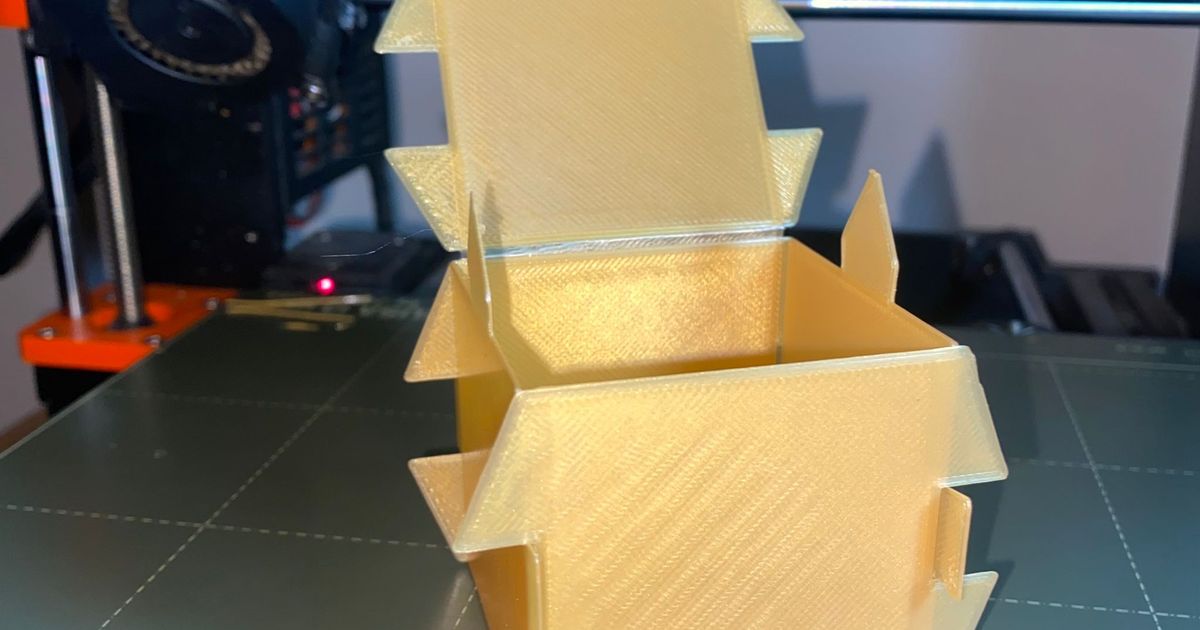 Foldable Box Cube by 3esign | Download free STL model | Printables.com