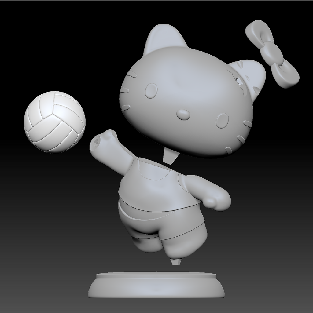 Volley Ball Hello Kitty by UpInAtoms | Download free STL model ...