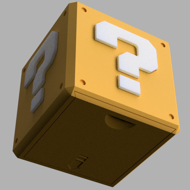 Mario question mark money bank by Christof | Download free STL model ...