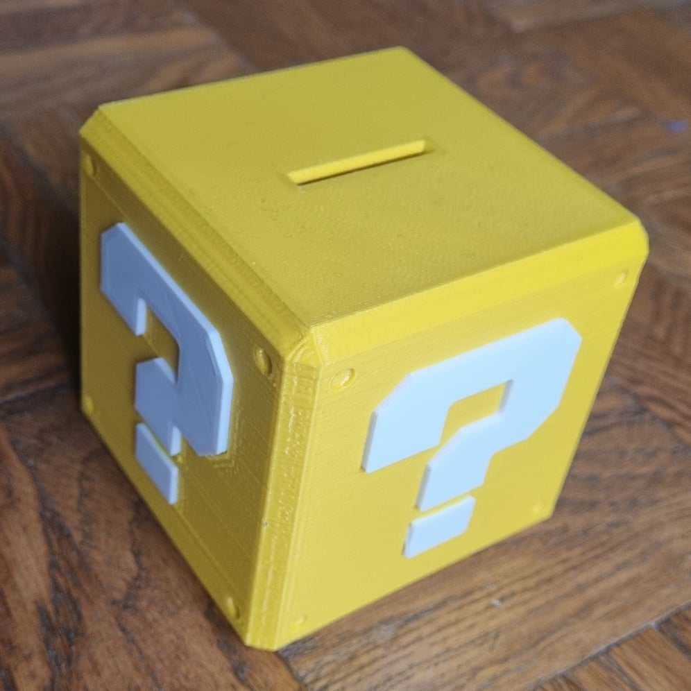Mario question mark money bank by Christof | Download free STL model ...