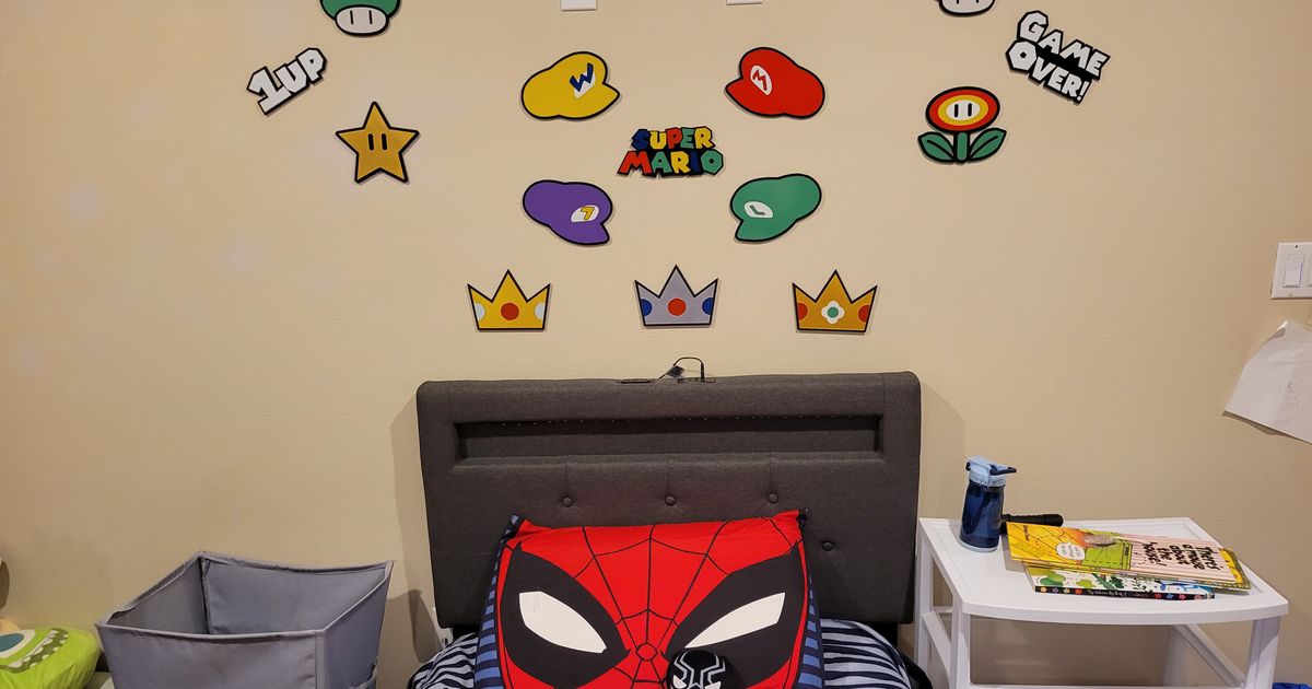 Super Mario Wall Art & Decorations Variety Pack by Shabubu | Download ...