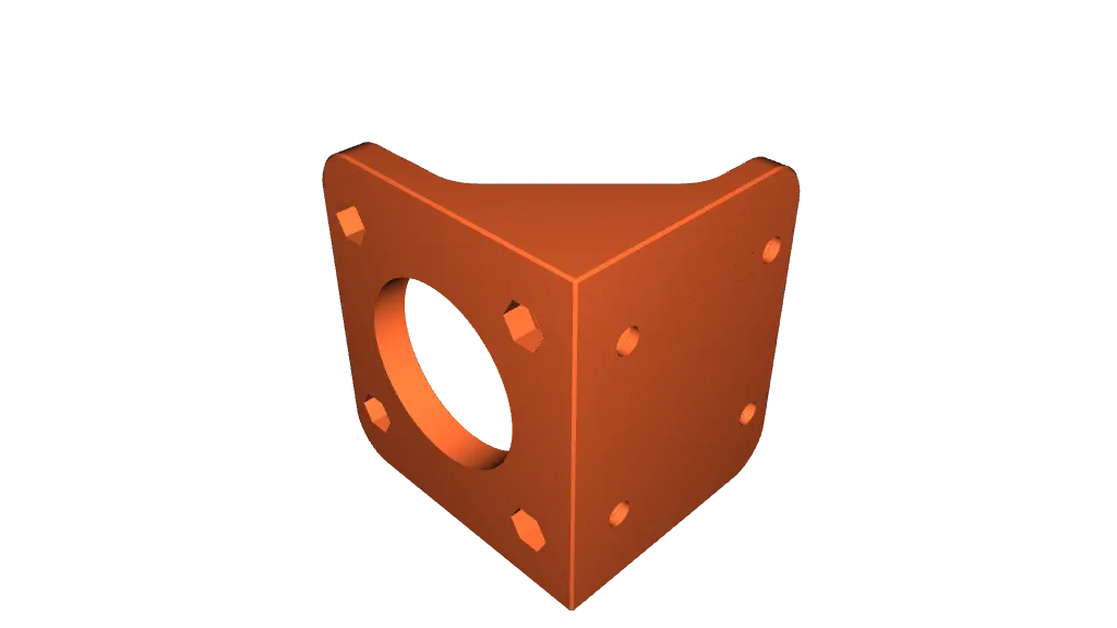 Nema 23 stepper motor mount by Gxrkensalat | Download free STL model ...