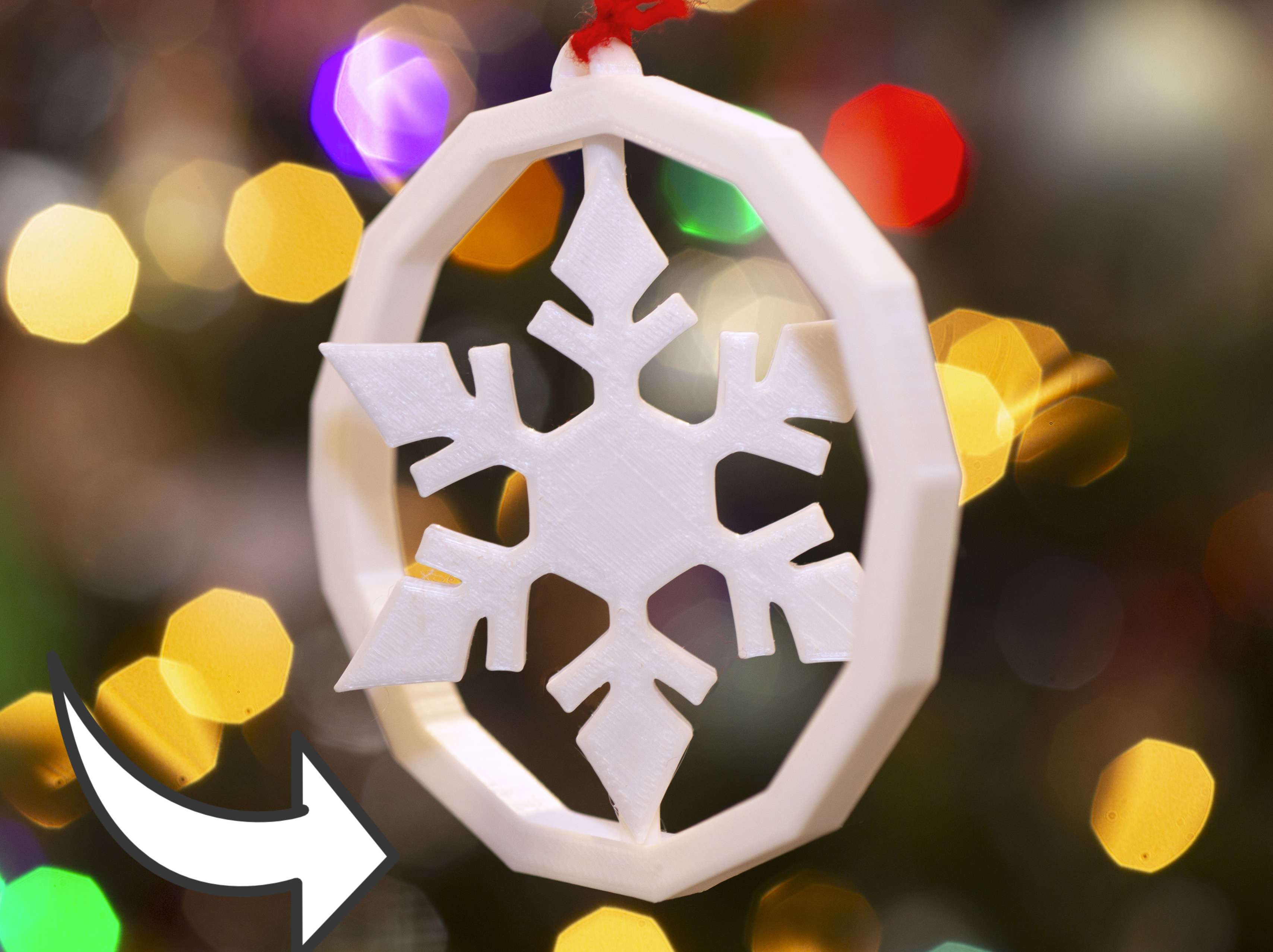 Spinning Snowflake Tree Ornament by Trillions_ | Download free STL ...