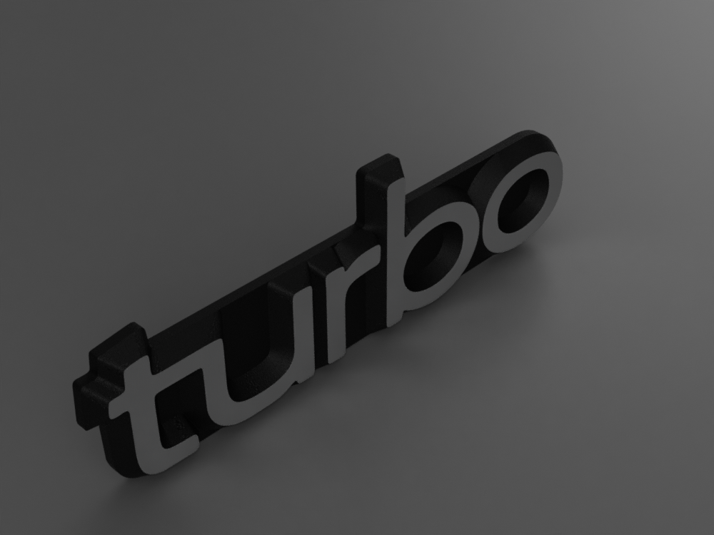Saab 900 Turbo grille emblem and mount by Karol Koniecki | Download ...