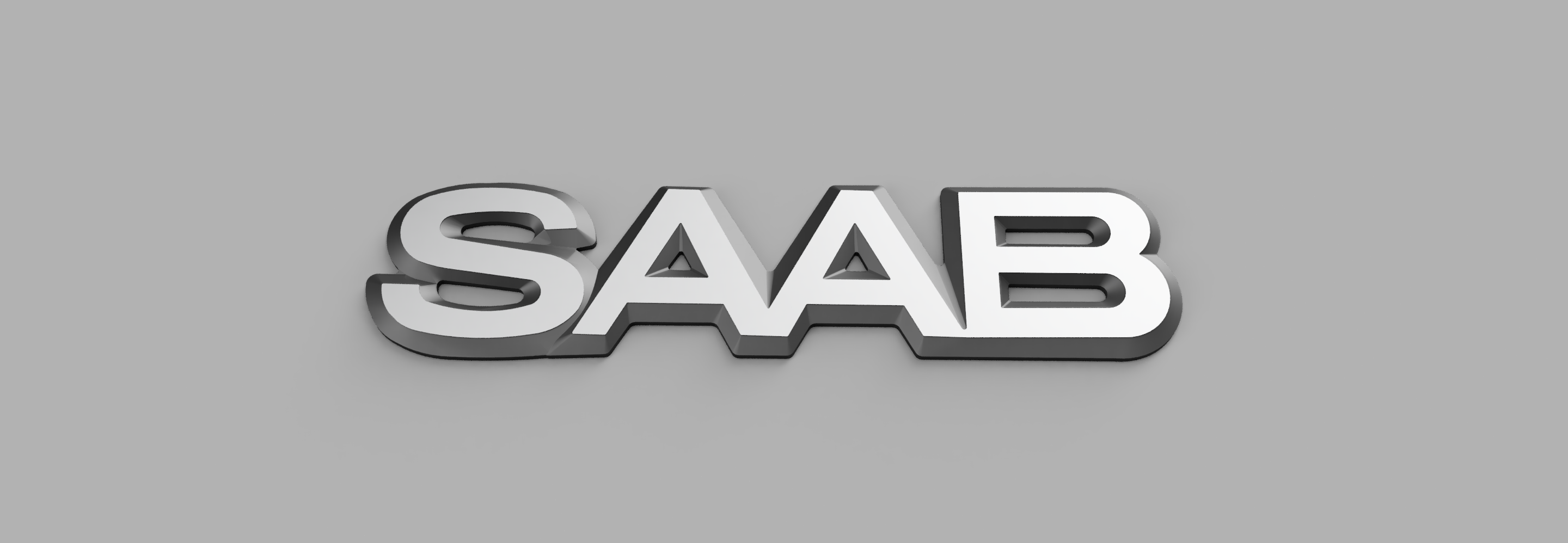 Saab 900 Saab trunk emblem by Karol Koniecki | Download free STL model ...