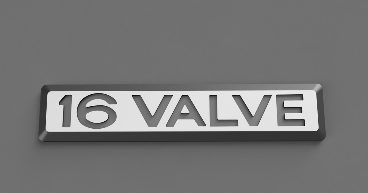 Saab 900 16 Valve trunk emblem by Karol Koniecki | Download free STL ...