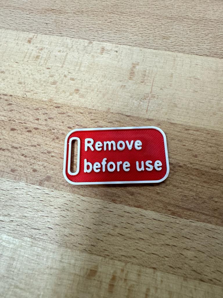 Remove before use Sign by the_21_HER0 | Download free STL model ...