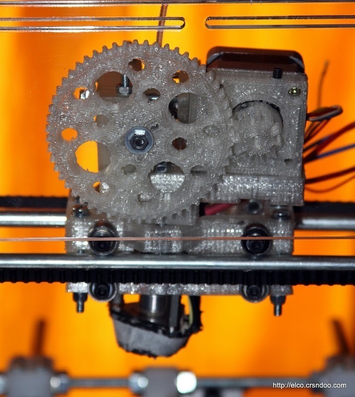 Xcarriage modification to attach Mendel extruder to BFB hot end by ...