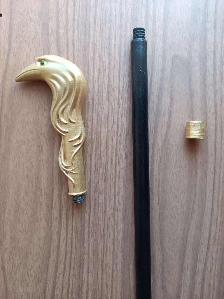 Cane topper and ferrule crow head (Kaz Brekker Netflix cosplay) by ...