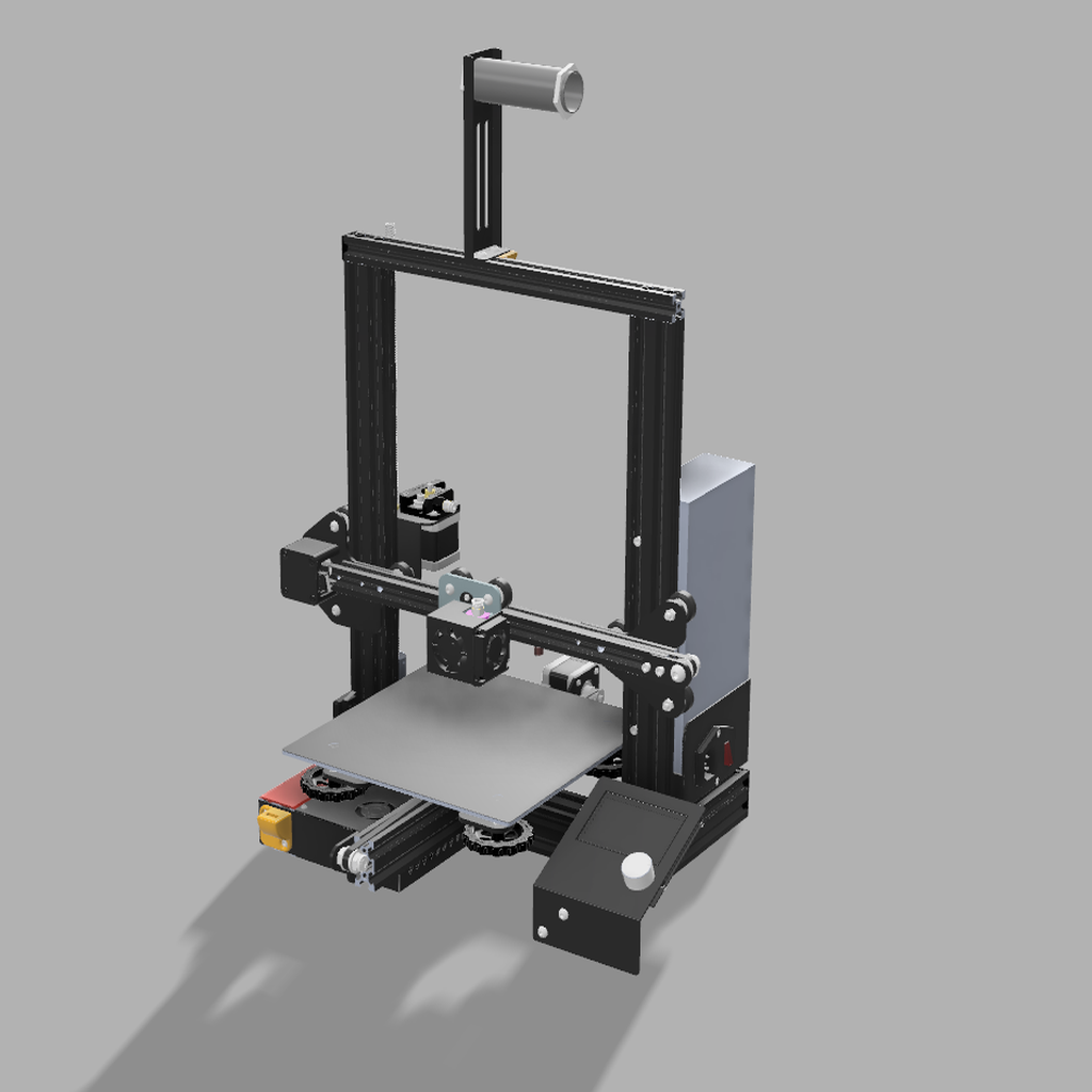 Ender 3 Direct Drive Spool Adapter by PaperSkeletons3D | Download free ...