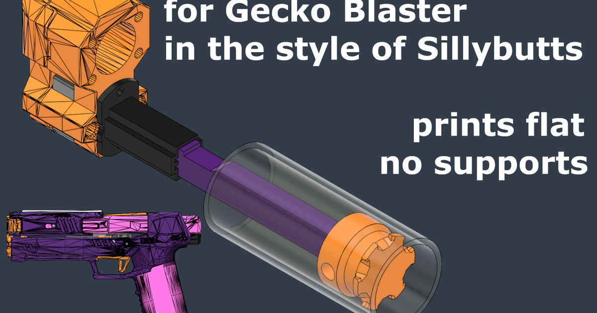 Gecko rectangular plunger by FreddyZ | Download free STL model ...