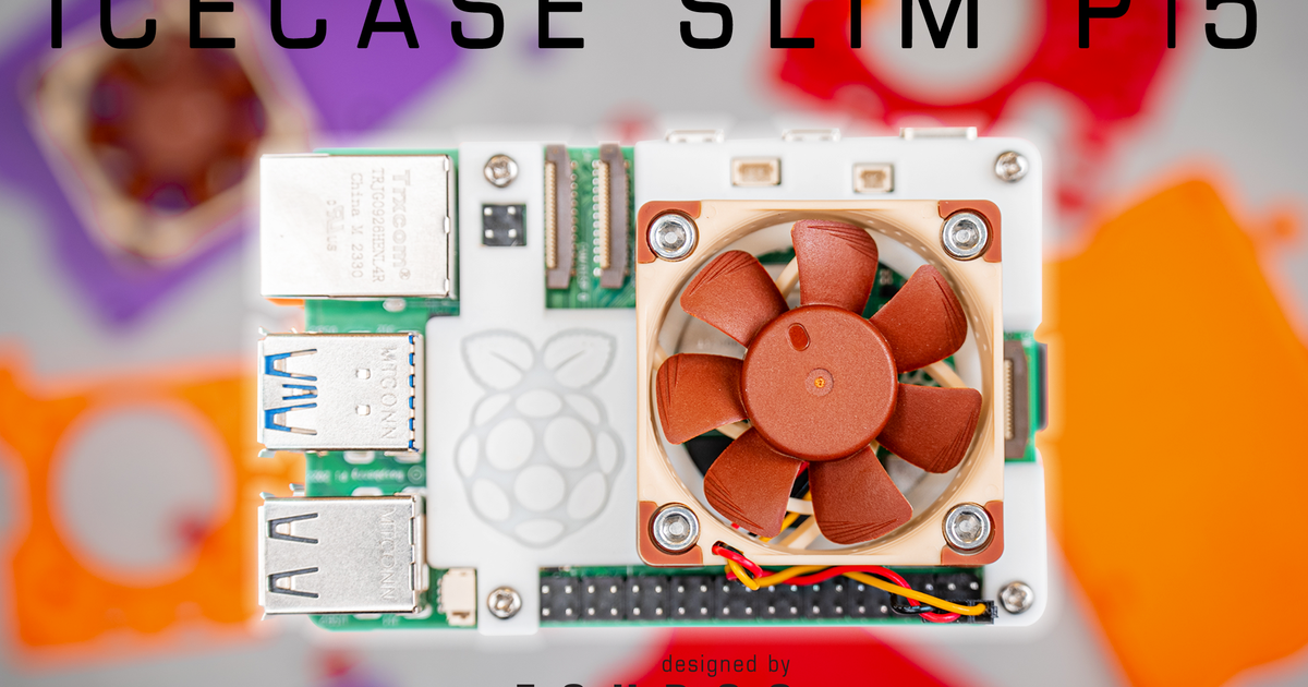 ICECASE SLIM Pi5 - Raspberry Pi 5 Slim Case with Noctua Fan par FAYRON ...