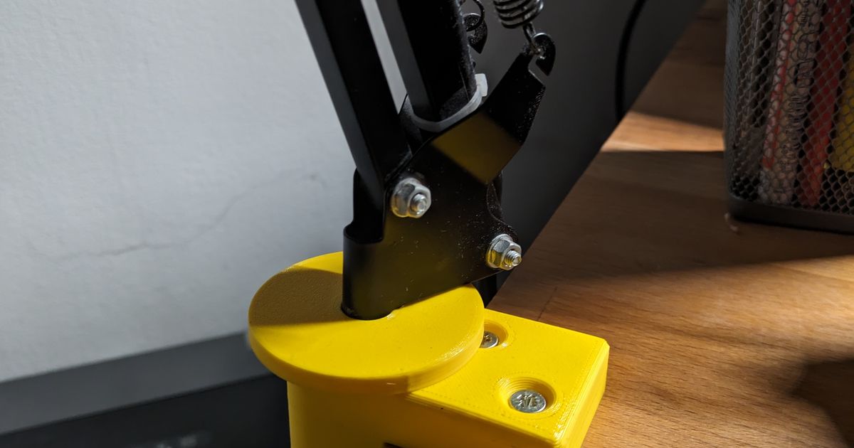 Table mount for microphone / boom arm by fleaz | Download free STL ...