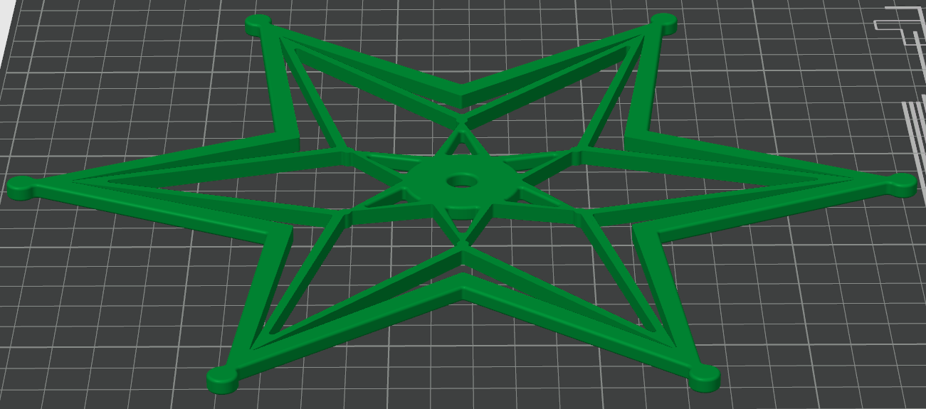Hexagonal Christmas Star / sechseckiger Weihnacht Stern by elyPrint ...