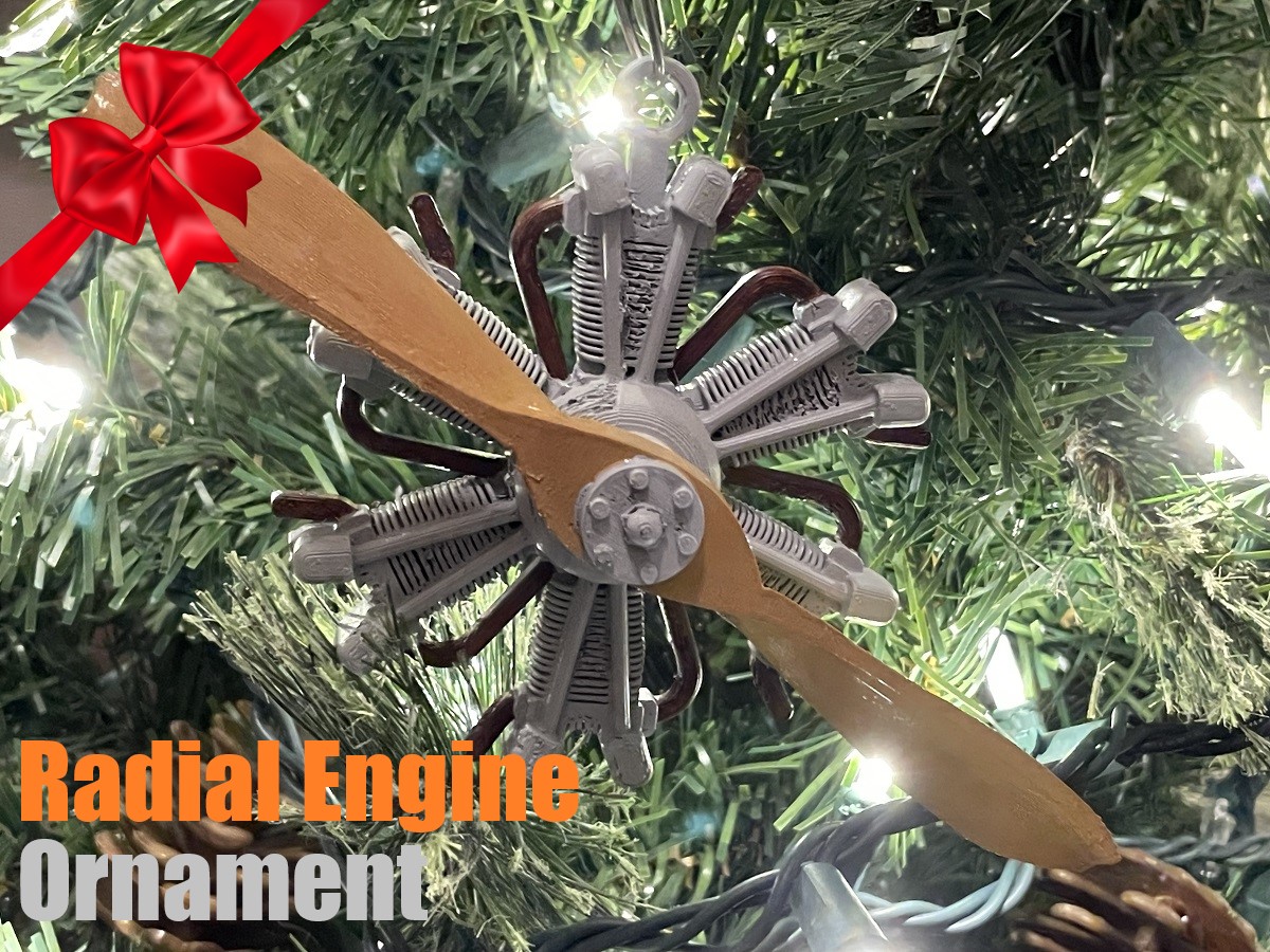 Radial Engine Christmas Tree Ornament By Phabulousphantom Download Free Stl Model