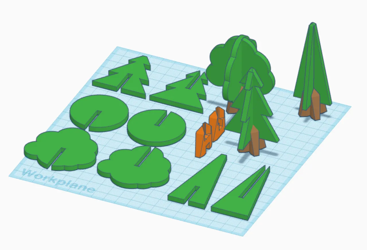 Simple trees by moebio | Download free STL model | Printables.com